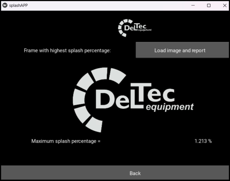 Infill Splash Tester - Deltec Equipment